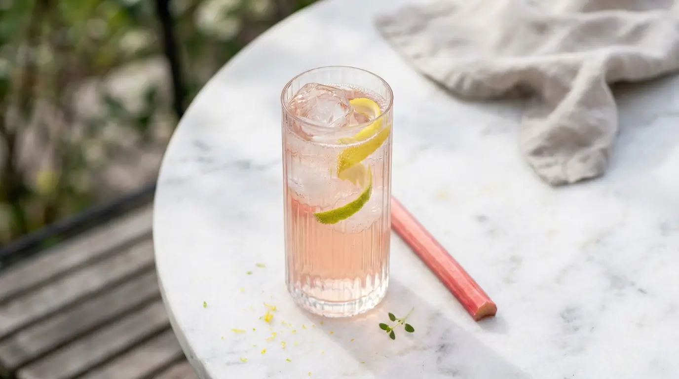 Rabarber Gin & Tonic: Enkelt & gott drinkrecept | Vinoteket